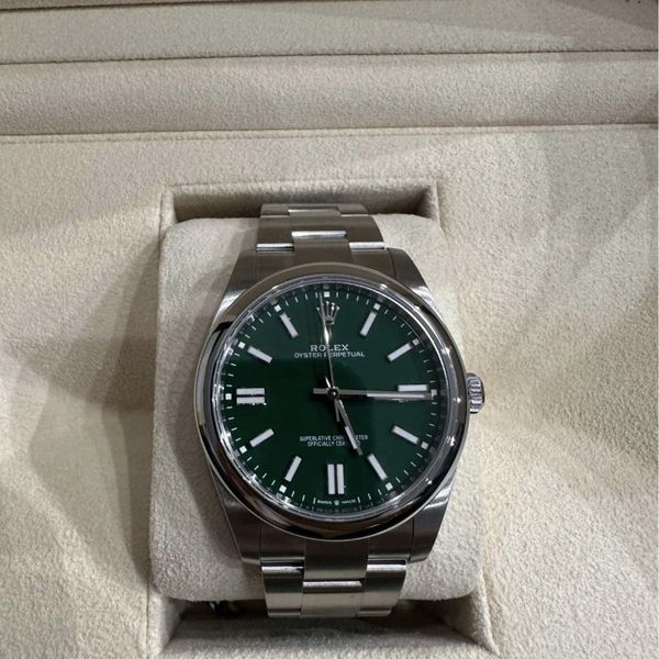 Rolex OP41 Green Dial December 2024 Immaculate Condition | WatchCharts ...