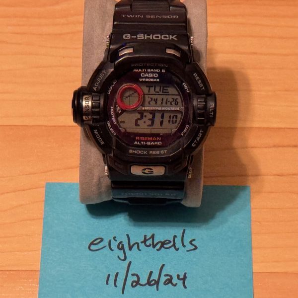 [WTS] Casio G-Shock GW-9200J-1 Riseman Tough Solar Atomic Multiband 6 9200 Digital Watch ...