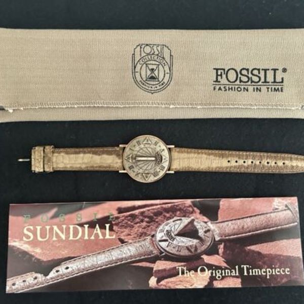 Fossil Sundial Wristwatch Vintage 1980s Fashion in Time - The Original ...