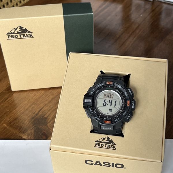 CASIO Tough Solar PRO TREK Chronograph 54mm Men's Watch - PRG270 MSRP: $200 | WatchCharts ...