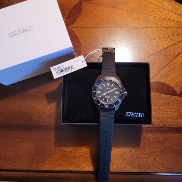Seiko Prospex SRPL15 Sea Samurai Diver Black Dial Silicone Band Watch ...