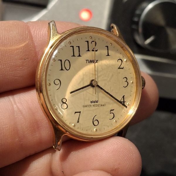 Timex Marlin 1980s Mens Vintage Mechanical Handwind Gold Tone Retro ...