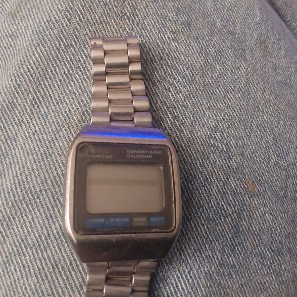 Vintage James Bond Seiko M354 5019 Memory-Bank Calendar Wrist Watch ...
