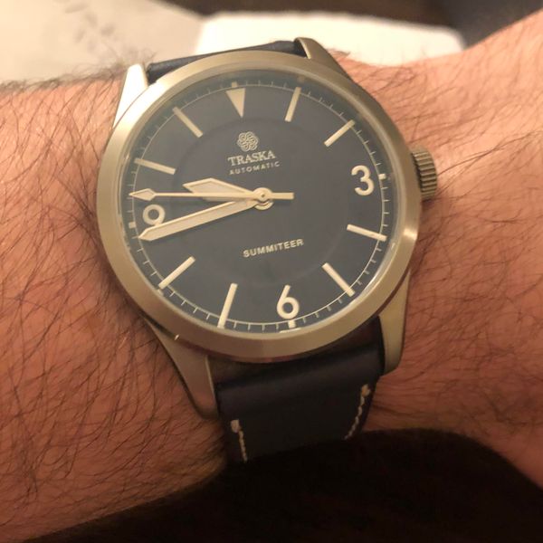 [WTS] Traska Summiteer With Original Bracelet and Hodinkee Blue Leather ...