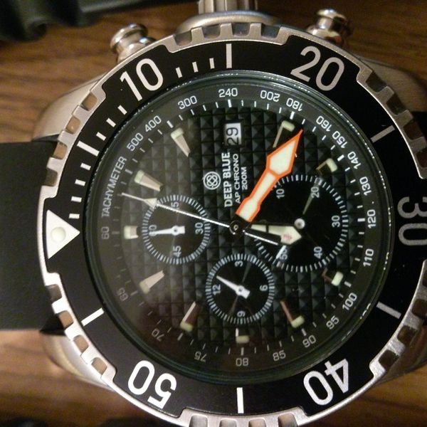 >FS MINT Deep Blue AP chronograph with rubber strap and NEW Deep Blue ...
