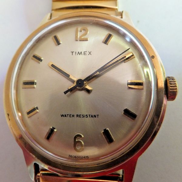 British Made 1975 Timex Marlin 33mm Hand Wind Mechanical Watch ...