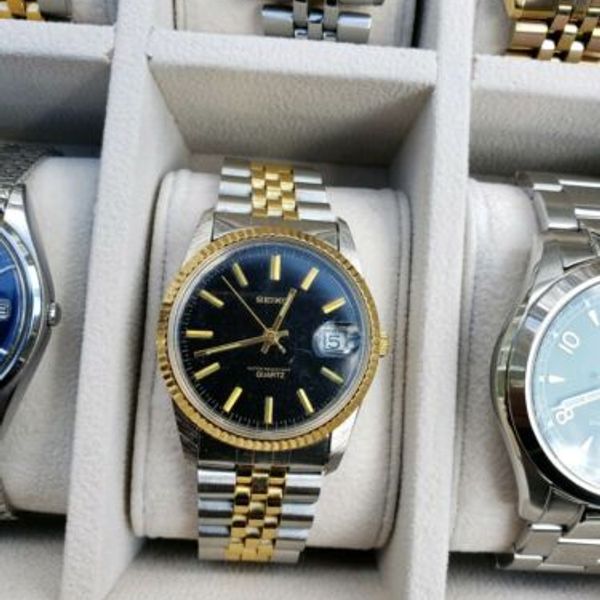 Seiko 2430-5560 Unique Vintage Watch w/Cyclops- Rolex Homage for Repair ...