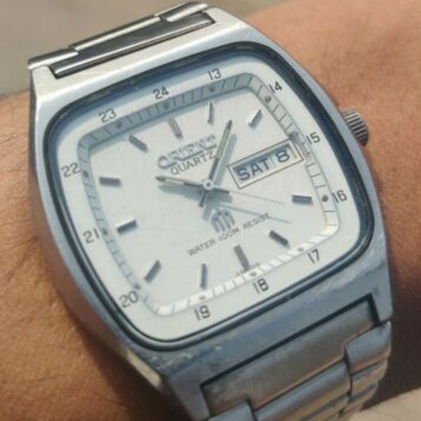 Vintage Orient Railway Time Quartz Movement d3911 Japan Made Men's ...