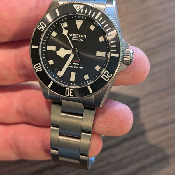 SEESTERN S430.NH38.03 Titaniumn Professional Diver Limited Edition Mens ...