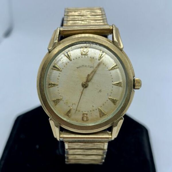 1957 HAMILTON Viking Watch 17 Jewels 10k RGP Vintage For Parts Or ...
