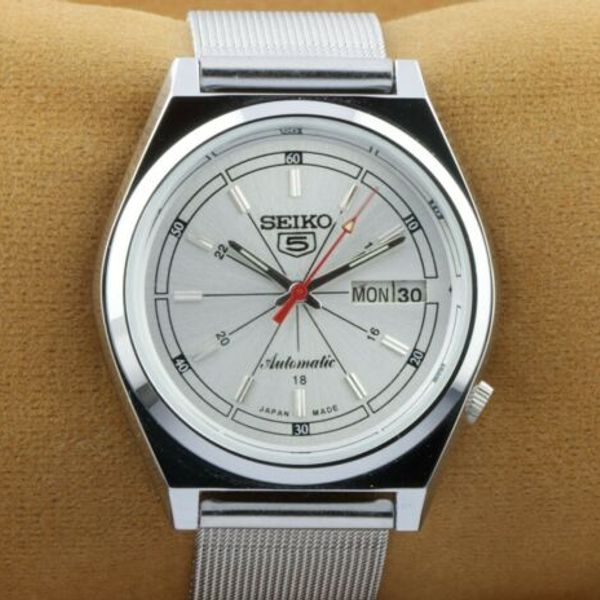 VINTAGE SEIKO 5 6319A AUTOMATIC JAPAN MEN'S WORKING WRIST WATCH 37.5MM ...