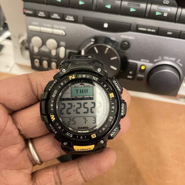 Casio Pro Trek Triple Sensor Watch Model 2271 PRG-40 | WatchCharts ...