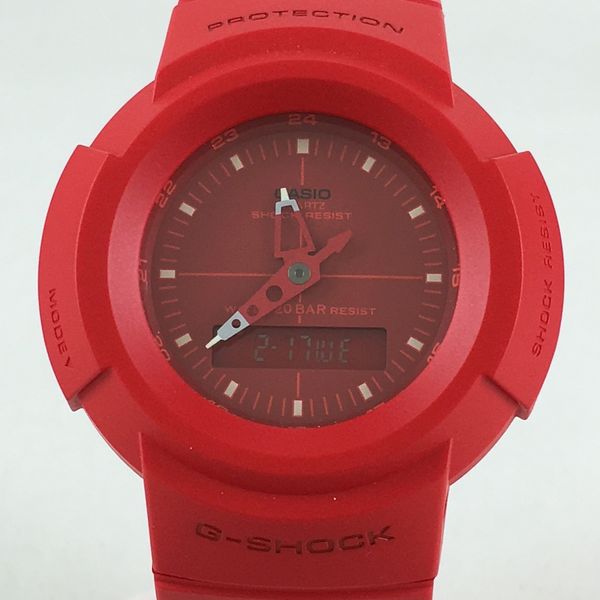 [Used] CASIO G-SHOCK / Quartz watch / Digiana / Red / Red / AW-500BB ...