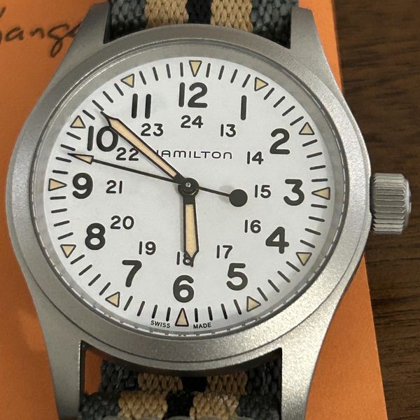 [WTS] Hamilton Khaki Field mechanical white dial | WatchCharts Marketplace