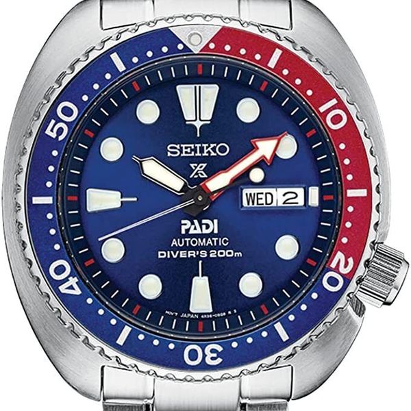 Seiko Prospex PADI Automatic Blue Dial Stainless Steel Men's Watch ...