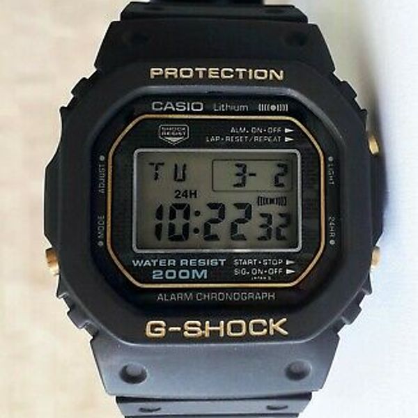 VINTAGE CASIO G-SHOCK DW-5000C-1B GOLD VERSION QW.240 COLLECTIBLE RARE ...
