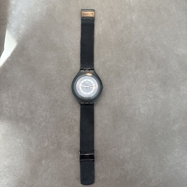 Swatch Skinknight Black Mesh Watch *For Parts* | WatchCharts Marketplace