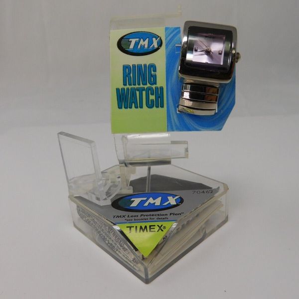 Vintage Timex Ring Watch TMX Womens w/Original Display & Instructions ...