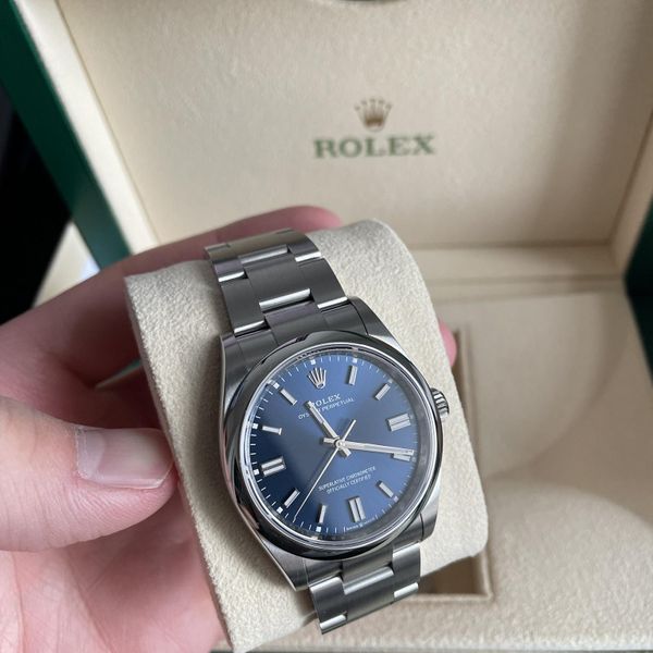 [WTS] New Rolex Oyster Perpetual Blue Ref 126000 Complete Set ...