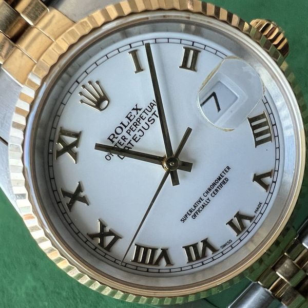 Authentic Rolex Datejust 16233 Two-Tone 18k/Stainless Steel K Serial ...
