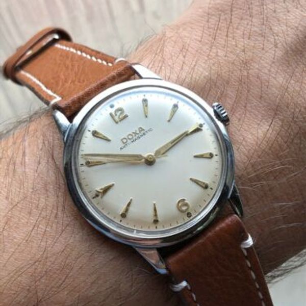 Beautiful 1961 Vintage Doxa Hand-winding Mens Dress Watch Swiss Made ...