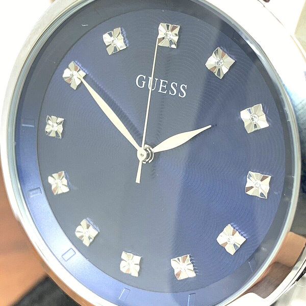 Guess Men's Watch GW0213G1 Quartz Diamond Blue Dial Silver Stainless ...