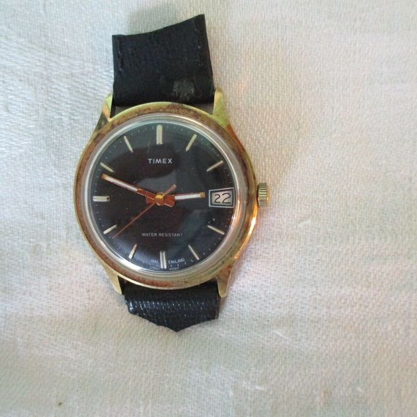 Vintage Mens Timex Wind Up Wrist Watch Runs Good | WatchCharts Marketplace