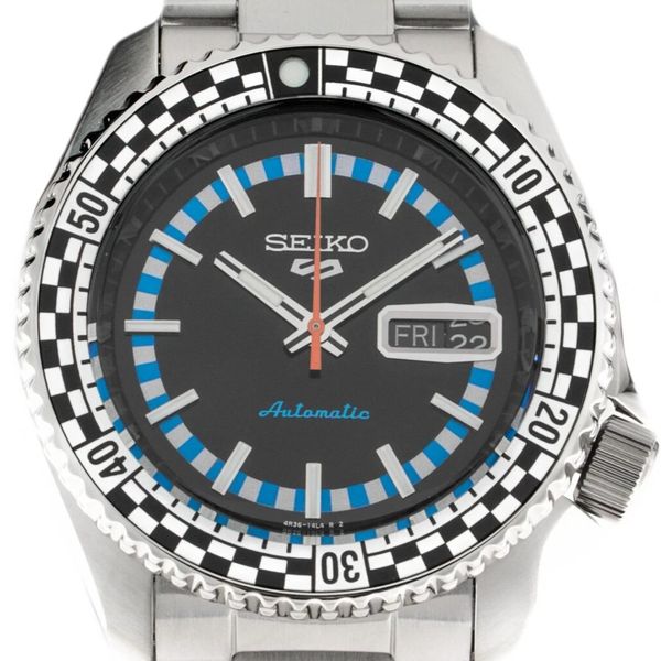SEIKO 5 Sports Mens Checker Flag Special Edition Automatic Watch ...