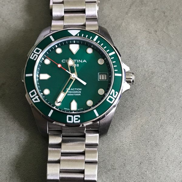 FS Only: Green Certina DS Action Precidrive | WatchCharts Marketplace