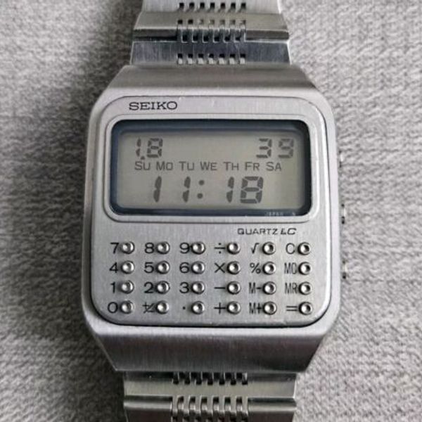 Seiko Vintage Calculator Watch C153 5007 Excellent Condition ...