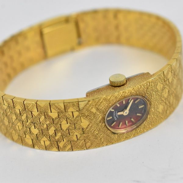 Vintage Ladies Rotary Gold-Coloured Analogue Oval Face Watch 1960s/70's ...