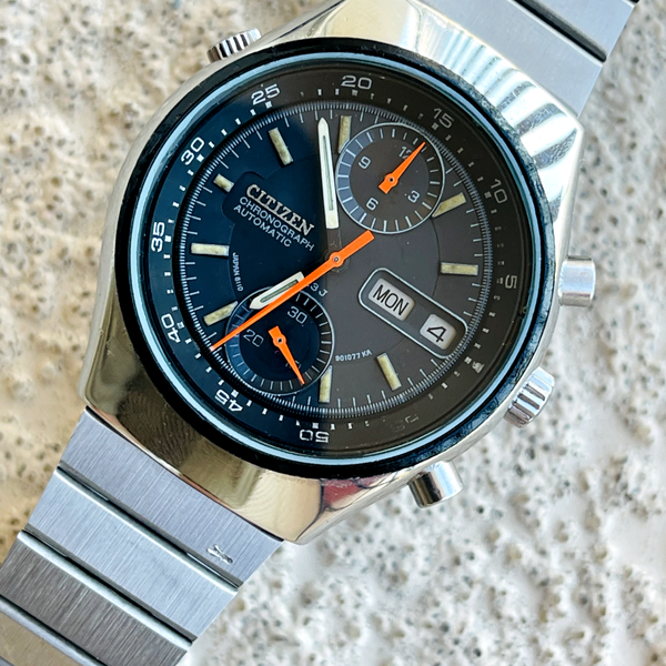 1970's CITIZEN Citizen Chronograph Vintage 8110A Automatic Men's Watch ...