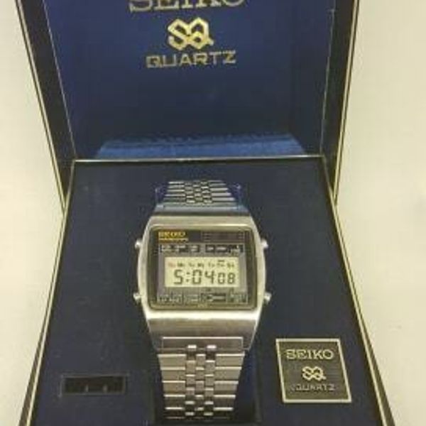 Vintage Seiko M929-4000 Chronograpf Quartz LCD LED Watch+ Box and ...