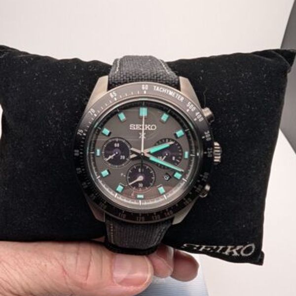 Seiko Prospex Speedtimer Solar Chronograph Black Series Men's Watch ...