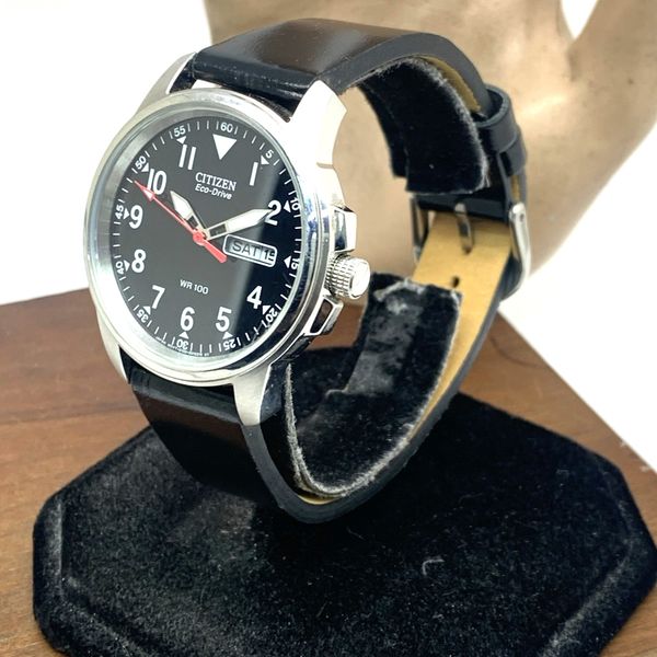 Citizen Men's Watch BM8180-03E Eco-Drive Black Dial Day Date 37mm ...