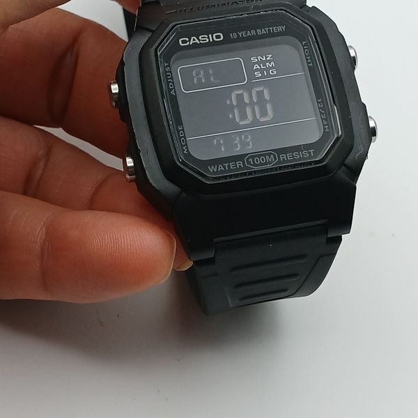 Casio W800H-1BV, Chronograph Watch, 100 Meter, Alarm, Date, Pre-owned ...