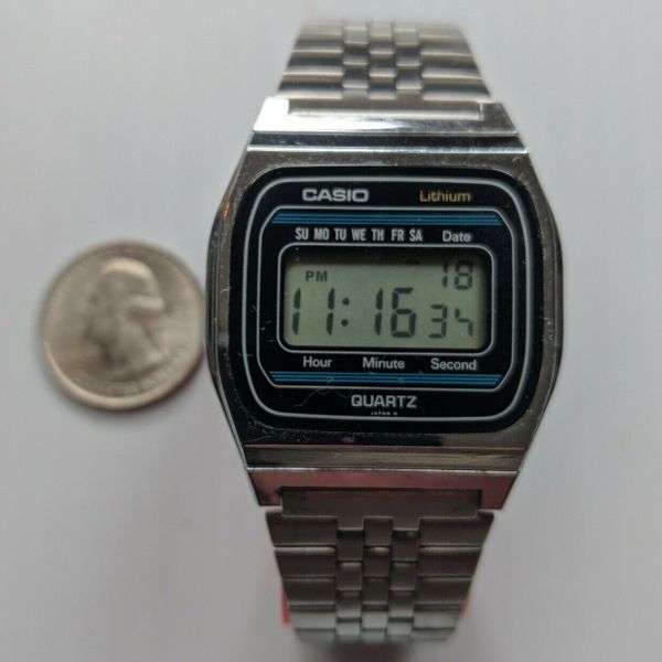 Vintage Japan Casio 155 B816 Lithium Watch - new battery - with BOX ...