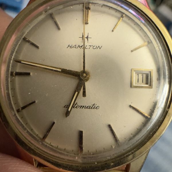 Vintage Hamilton Men's 10K RGP Bezel 17-Jewels Mechanical Watch 33mm ...