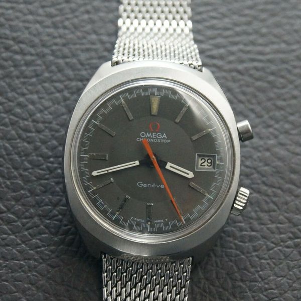 VINTAGE OMEGA CHRONOSTOP 146.010 STEEL MANUAL-WIND CAL.920 ...