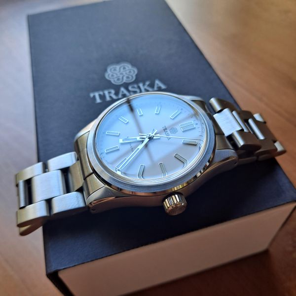 [WTS] Traska Commuter Arctic White 36mm, No Date | WatchCharts Marketplace