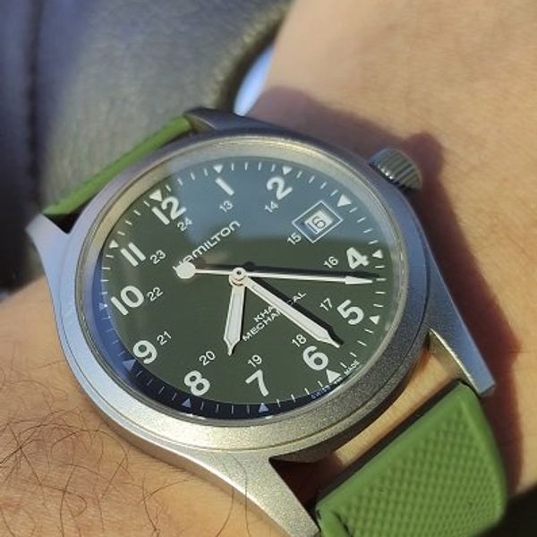 [$325 USD] FS: Swiss Made Hamilton Khaki Field Mechanical, Olive Green ...
