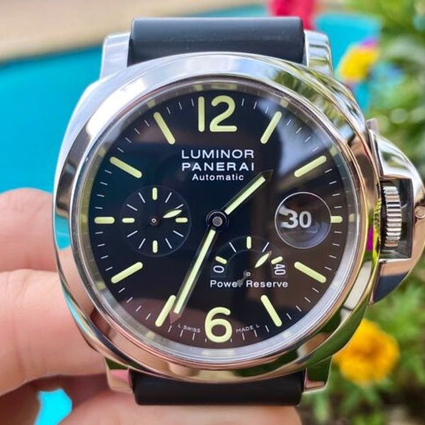 Panerai Luminor Power Reserve PAM 90 Deploy $8K MSRP Rubber 44MM ...