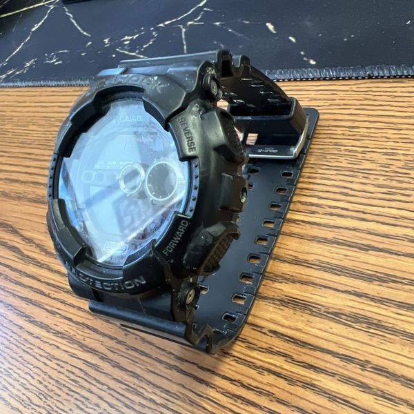 Men's Casio G-Shock GD-100 (3263) Black Resin Digital Quartz Watch ...
