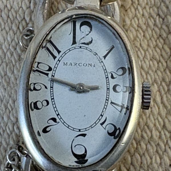 Lady Vintage Watch ,ROLEX MARCONI ,solid silver, manual wind ...