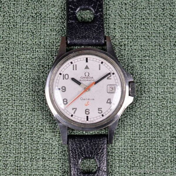 OMEGA ADMIRALTY 165.038 1970s AUTOMATIC Cal 561 35MM WHITE ARABIC DIAL ...