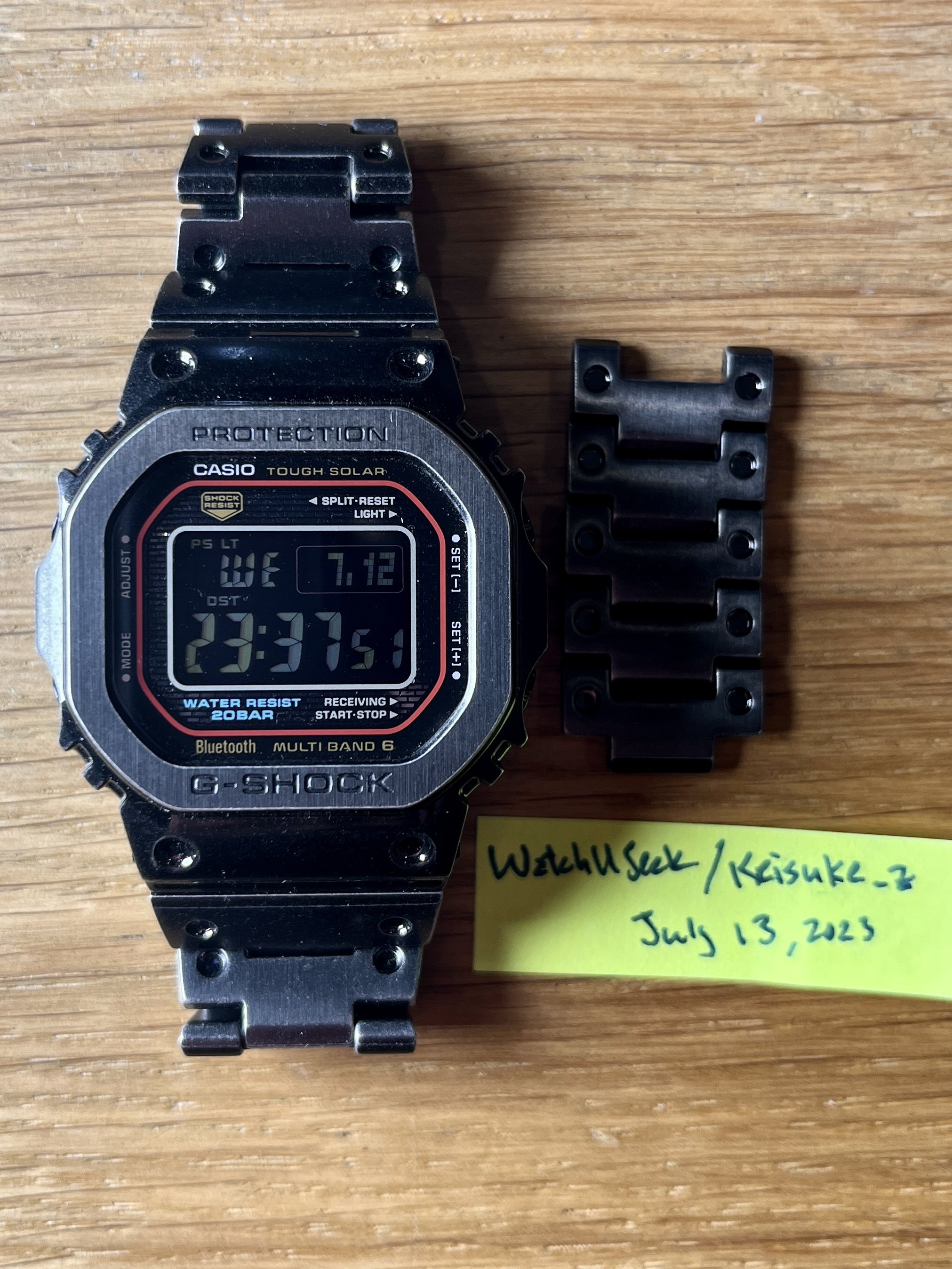 FS: Custom Casio G-Shock GMW-B5000V build with TFC crystal | WatchCharts