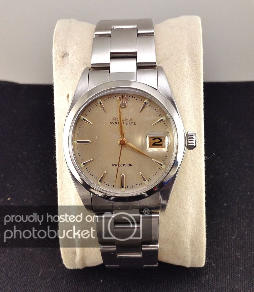 (SOLD)Rolex SS Oyster Date Precision model 6694 handwind movement ...