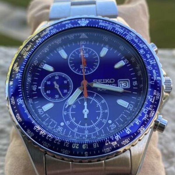 Seiko Flightmaster Pilot Slide Rule Chronograph Watch, SND255P1 ...