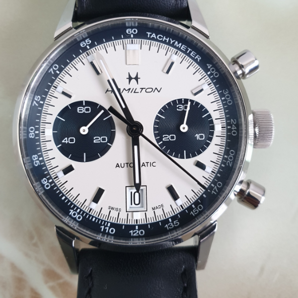 FS : HAMILTON Intramatic Panda dial chrono under warranty till 2021 ...