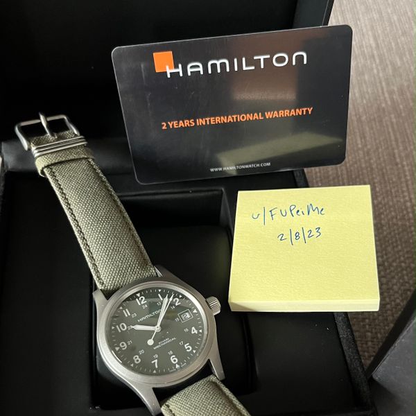 [WTS] Hamilton Manual Wind Field Watch - Green Dial, Like New, Full B&P ...